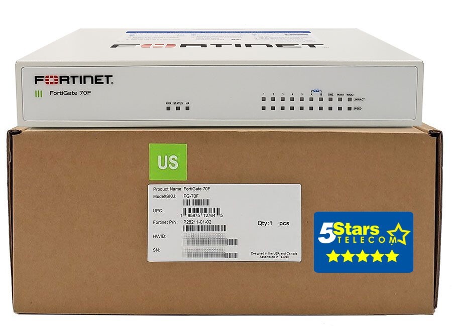 Fortinet Fortigate 70F Next-Gen Firewall and SD-WAN Appliance (FG-70F ...