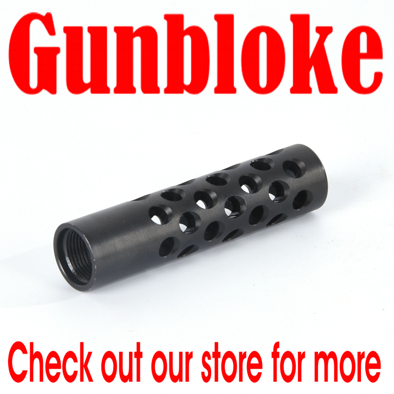 RADIAL SLIM Muzzle Brake 1/2x28 -Suit sporter barrels 15.9mm OD - bored ...