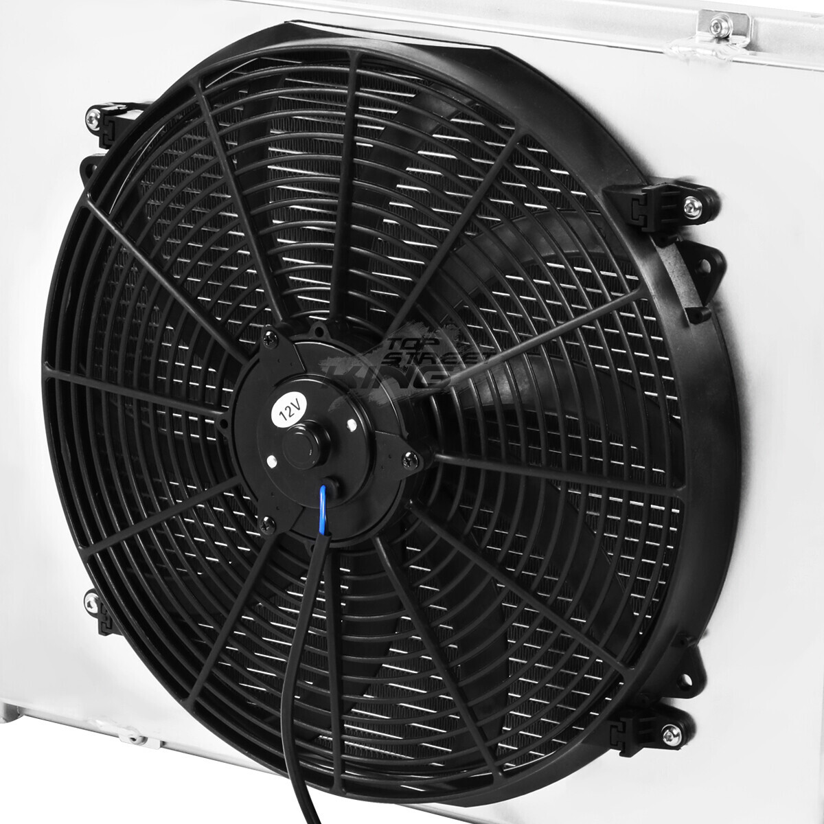 3-Row Aluminum Racing Radiator 12V Fan Shroud for Camaro Firebird V8 MT ...