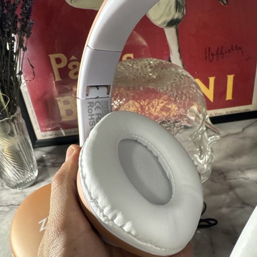 ZIHNIO - WH-816 Bluetooth Wireless Headphones with Microphone (Rose ...