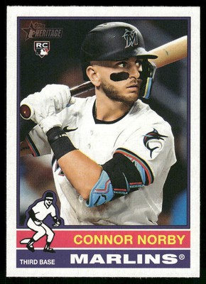 Connor Norby 2025 Topps Heritage Miami Marlins #136 Near Mint or Better ...