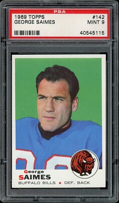 1969 Topps Football #142 George Saimes PSA 9 | eBay