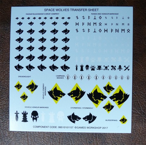 Prophecy of the Wolf Box Set - Space Wolves Transfers | eBay