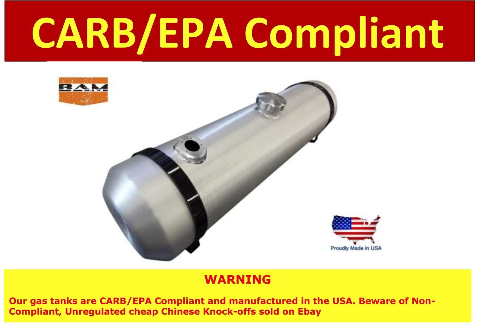 10x30 Center Fill Spun Aluminum Gas Tank w/Sender Flange - 10 Gallon 3/ ...