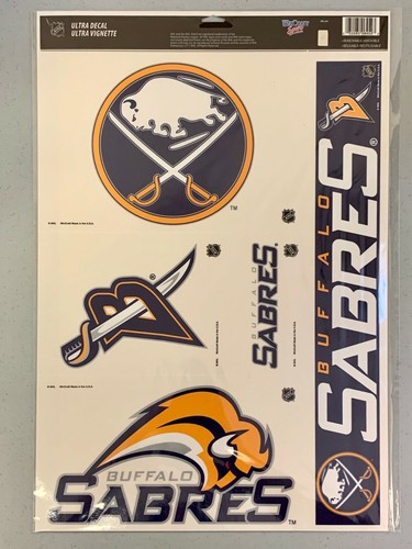Buffalo Sabres Premium 11.5"x17" Logo Ultra Decal Sheet Stickers Hockey ...