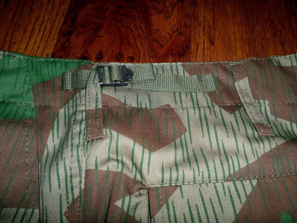 GERMAN SPLINTER CAMOUFLAGE PANTS MILITARY BDU CARGO 6 POCKET FATIGUE ...