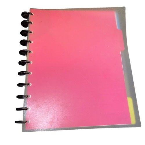 Staples Arc Customizable Notebook 8-1/2" x 11" Pink Plastic Covers ...