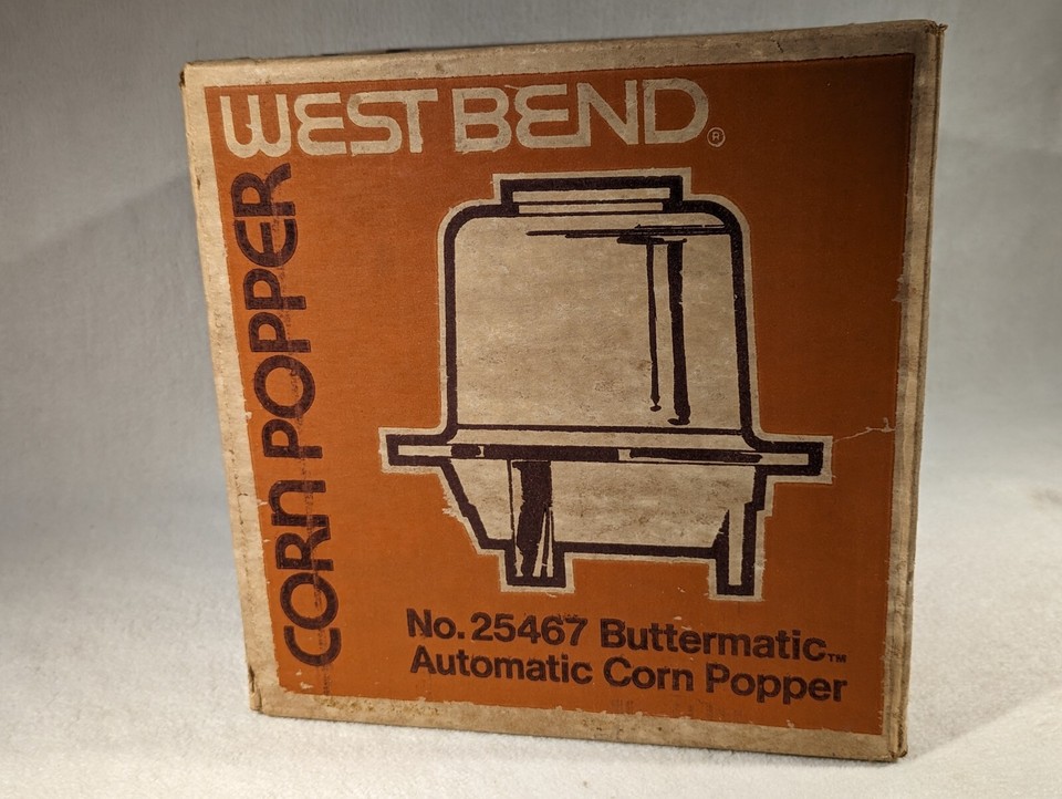 West Bend Electric Buttermatic Corn Popper Dome Popcorn No. 25467 ...
