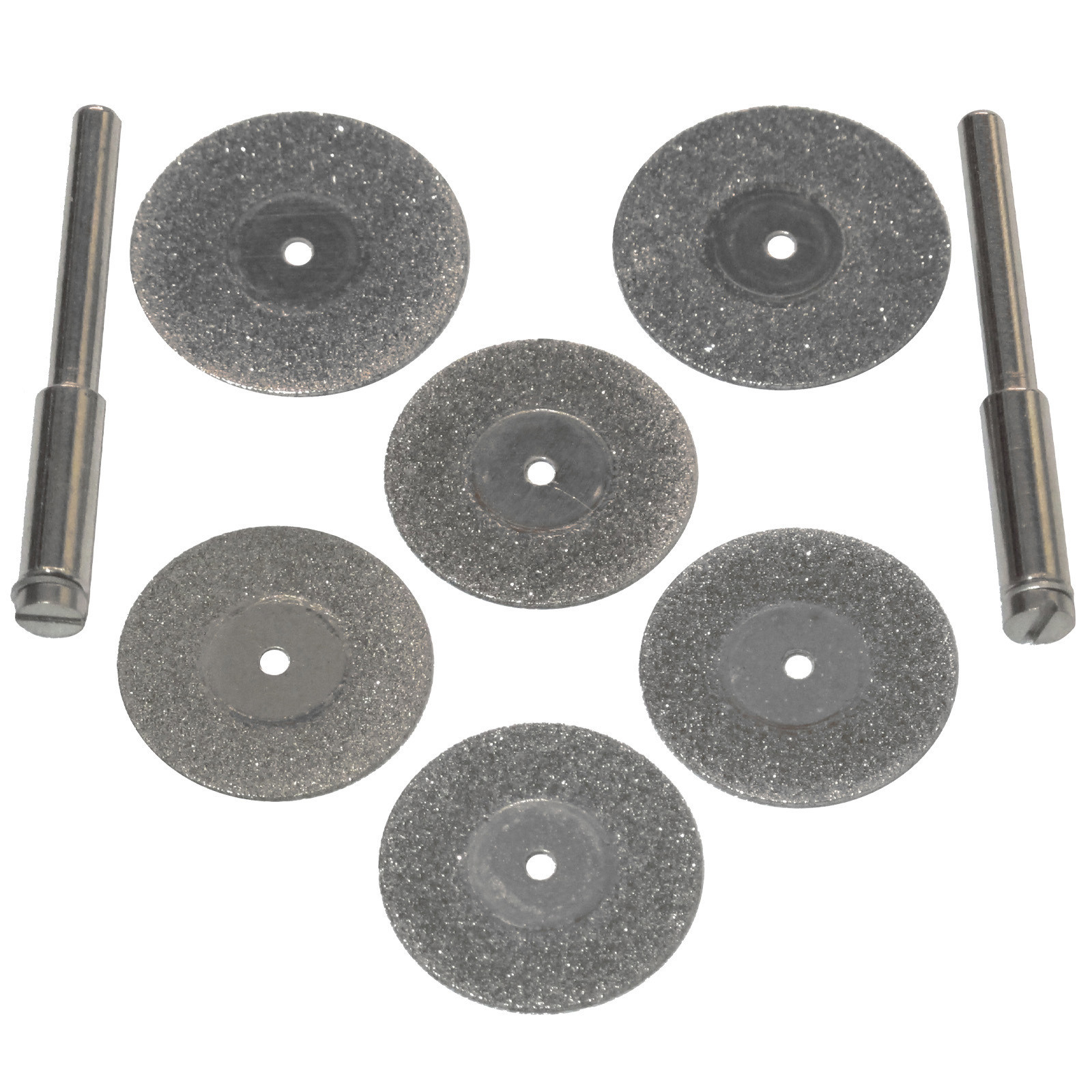 6pc Mini Diamond Cutting Disc Set. For hobby & dremel Drills with 1/8 ...