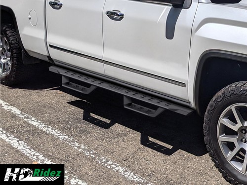 Black Overland Slider Drop Bar For 07-18 Chevy Silverado GMC Sierra ...
