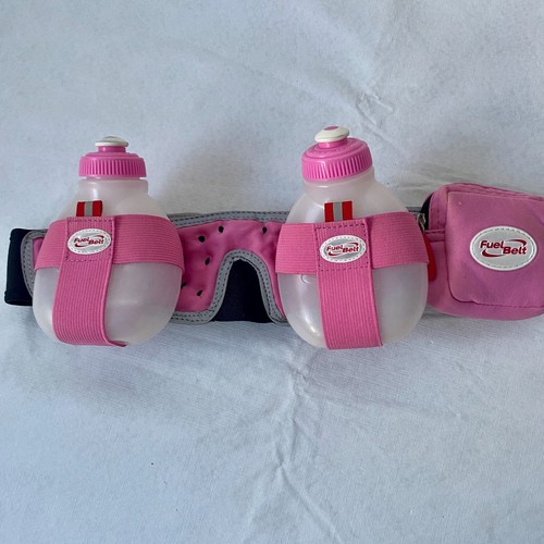 Fuel Belt Helium 2 Bottle Water Hydration Belt w/ Pouch in Pink Women's ...