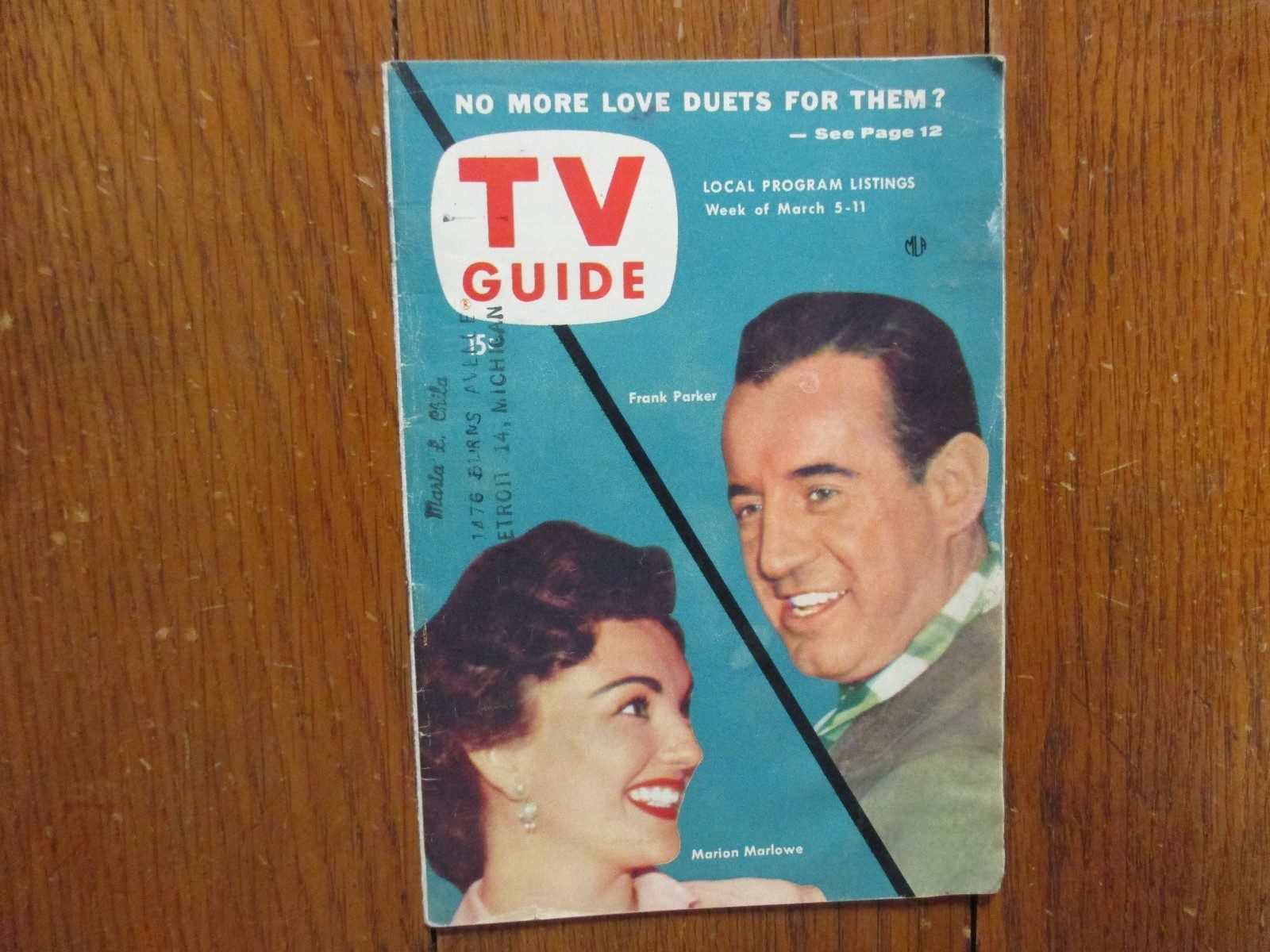 March 5-1954 TV Guide(JEFF'S COLLIE/LASSIE/TOMMY RETTIG/GAIL DAVIS ...
