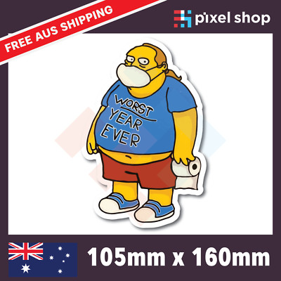 Worst Year Ever Comic Book Guy Sticker Decal Funny Meme Car Meme Bumper ...