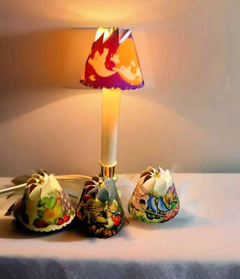 1997 Spin Shades Lamp Set Complete & Working Holiday Vintage See Video ...