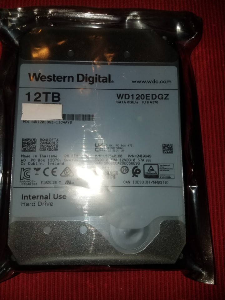 WD120EDGZ Western Digital 12TB 7200rpm 3.5" SATA 6Gbps Hard Drive Good ...
