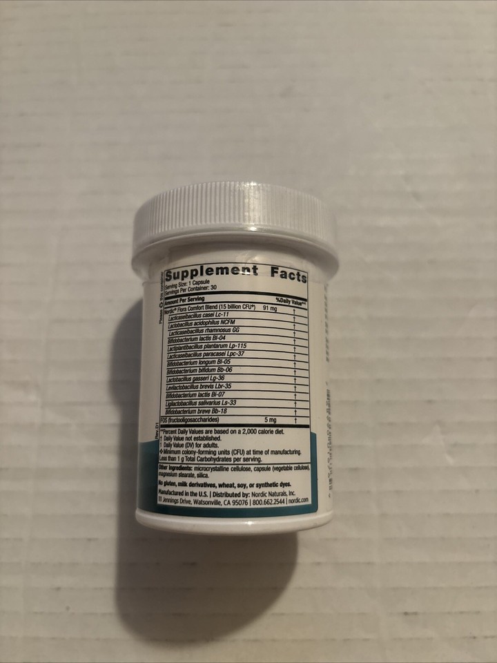 Nordic Naturals Flora Probiotic Comfort - Probiotic for Digestive ...