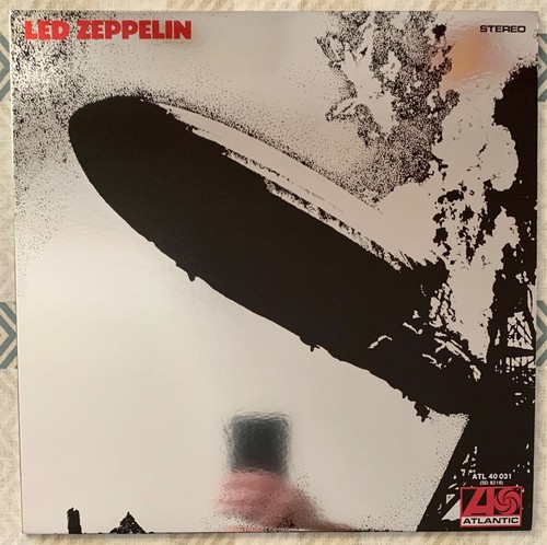 Led Zeppelin I VINYLE Chrome / Silver Cover + Red Marbled Translucent ...