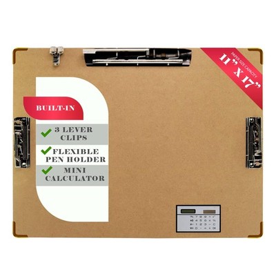 Performore 11x17 Hardboard Clipboard – Engineered Wood Drafting Boards ...