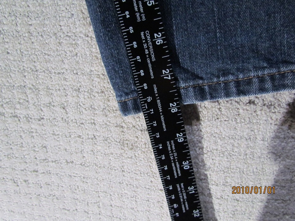 Carhartt Mens 32X28 Jeans Blue Relaxed Fit Straight Workwear Denim ...