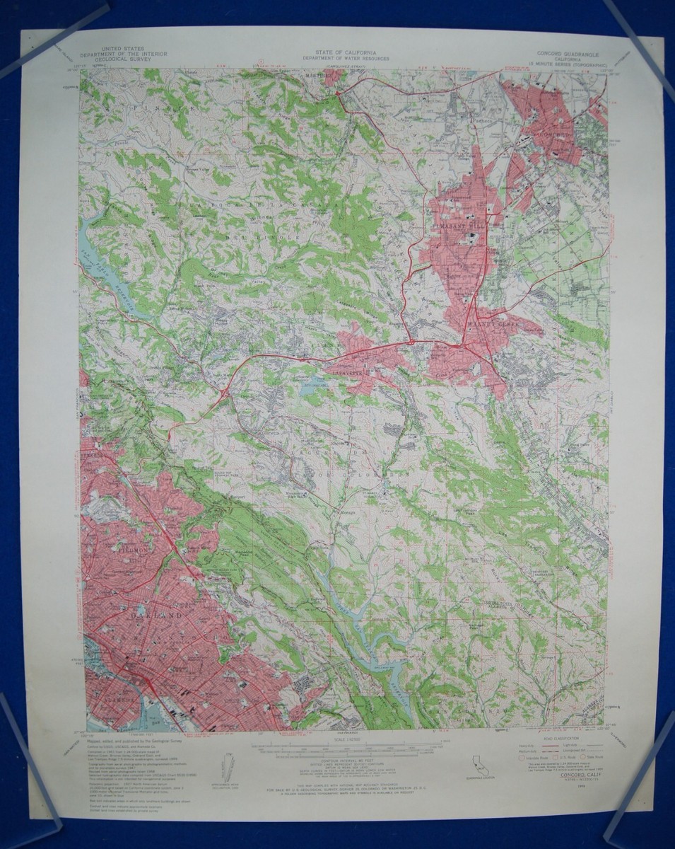 Topographics Map Of Orinda Ca