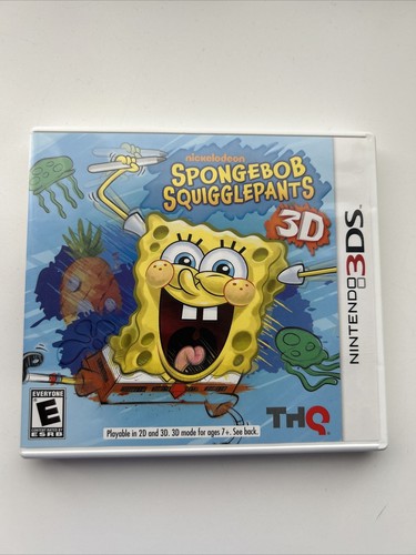 SpongeBob SquigglePants 3D (Nintendo 3DS, 2011) Case Only, No Manual | eBay