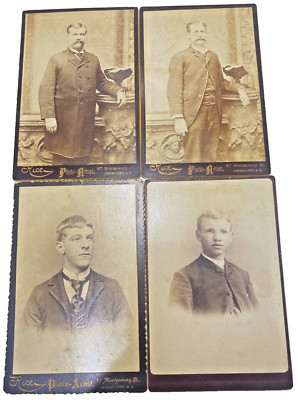 Vintage CDV 4 PHOTO Young Man Famous people & not so famous NJ State | eBay