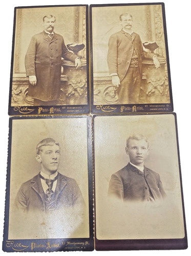 Vintage CDV 4 PHOTO Young Man Famous people & not so famous NJ State | eBay