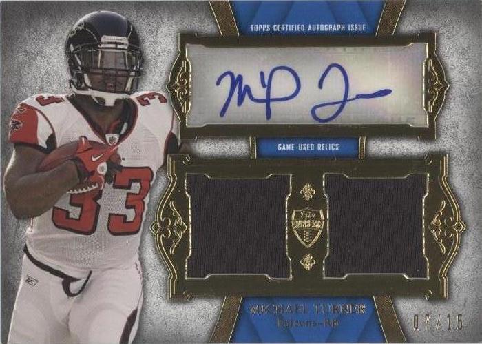 2011 Topps Supreme - Autographed Dual Relic Michael Turner #SADR-MT /15 ...