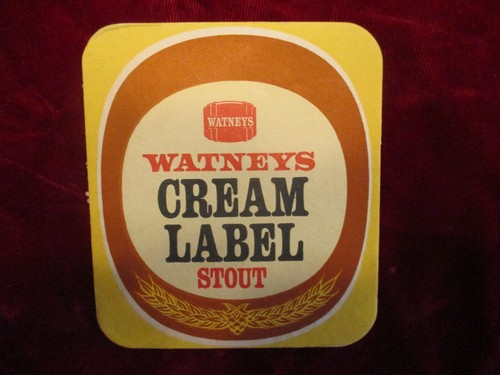 Watneys Cream Label Stout Coaster | eBay