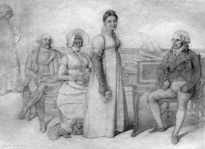 Portrait de la Famille FORESTIER (par INGRES) - Gravure Grand Format du ...