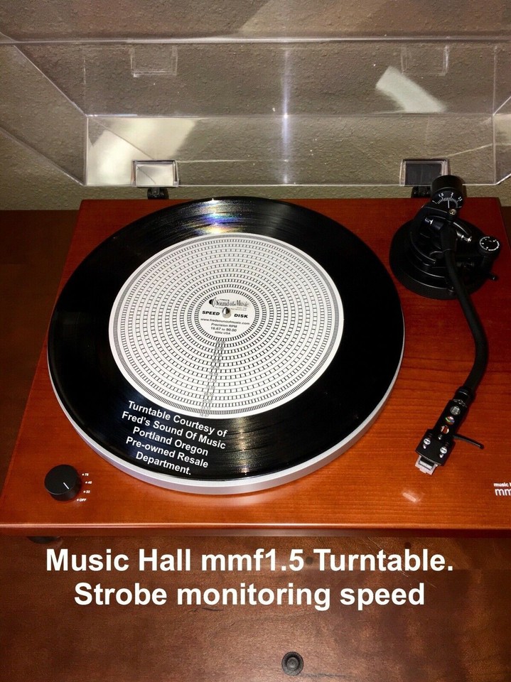 Strobe ALL Speed Disk For Record Players, Best Turntable RPM Disc 60Hz ...