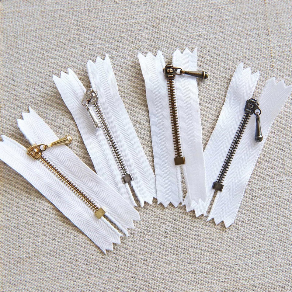 4cm/1.6" Super Tiny Closed End Zippers Micro Mini Zippers Doll Zippers ...