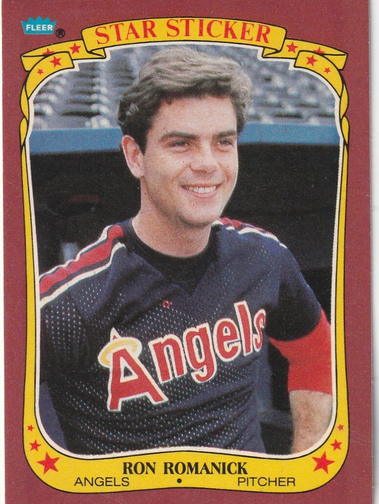FREE SHIPPING-MINT-1986 Fleer Star Stickers Ron Romanick #100 ANGELS | eBay