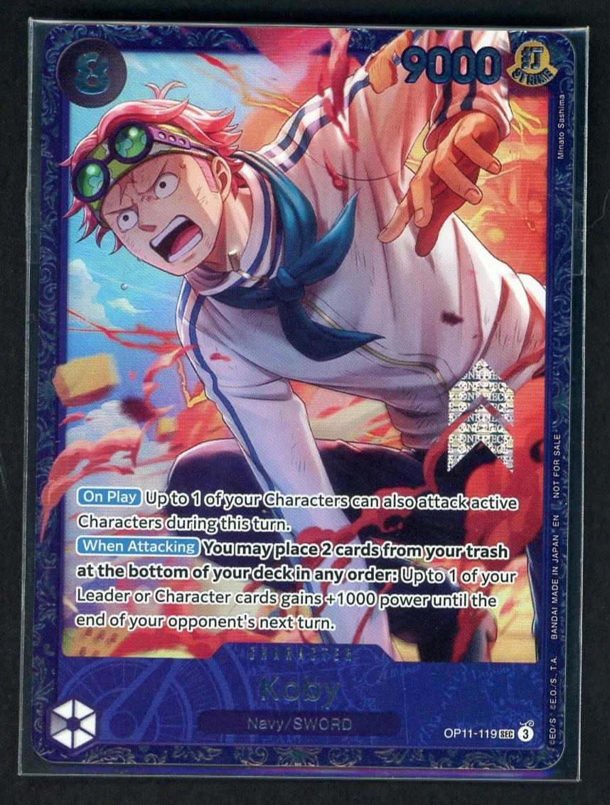 Awesome 2025 ONE PIECE 119 KOBY TREASURE CUP TOP 8 PRIZE CARD SEALED | eBay