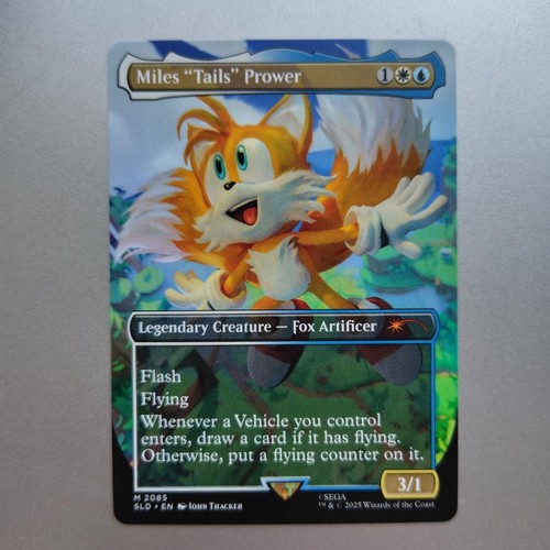 Miles Tails Prower Secret Lair Series MTG Gold Borderless Card | eBay UK