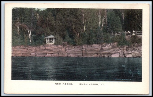 Postcard RED ROCKS.BURLINGTON, VT.Hand-Colored H101 | eBay