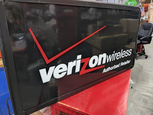 Verizon Wireless Authorized Retailer Double Sided Hanging Advertising ...