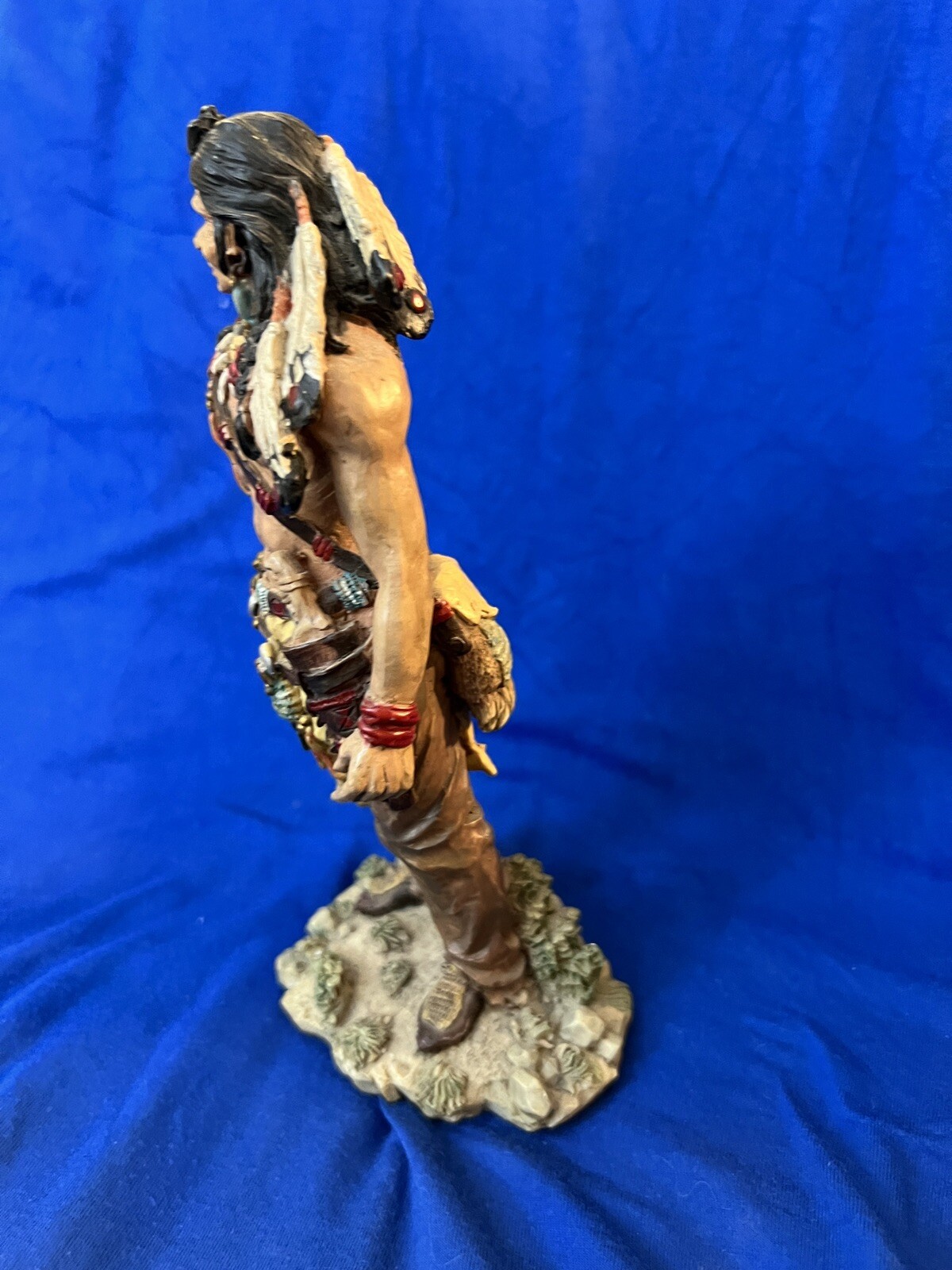 indian warrior statue approx 8.5 inches-combined w/ other figure or buy ...