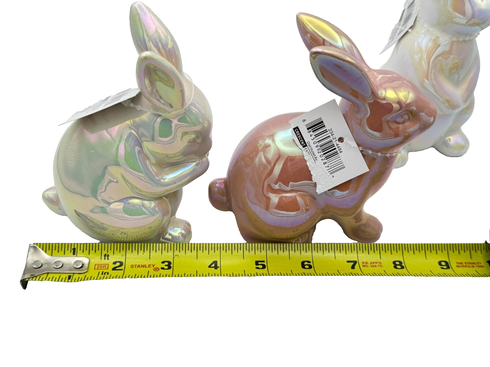 Target Bullseye Playground Ceramic Iridescent Easter Bunny Set 3 Pink ...