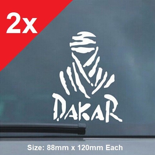 2x DAKAR Sticker Decal Vinyl Rally Car 4x4 Motorcycle Bike Truck Off ...