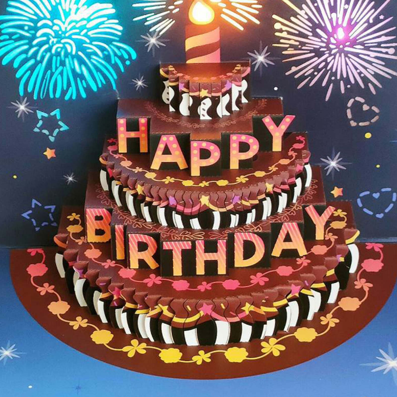 Birthday Card with Music Lights Fun Applause Sound Effect Surprise ...