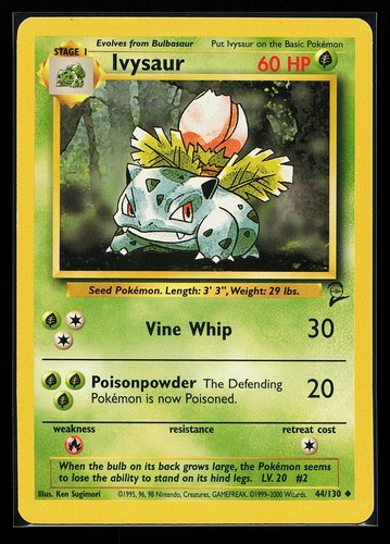 Ivysaur 44/130 Uncommon Base Set 2 Pokémon Card | eBay