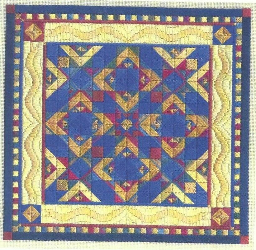 STATE FAIR--Red/Yellow/Blue Design--Laura J. Perin--Counted Canvas ...