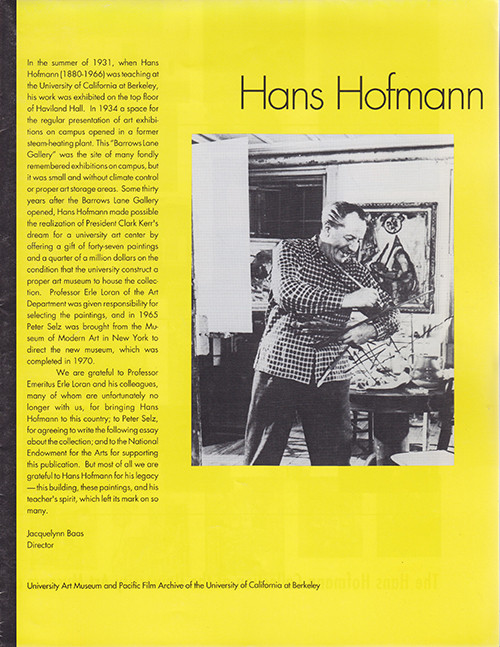 Hans Hofmann: The Hans Hofmann Collection at the University Art Museum ...