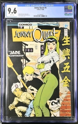 JONNY QUEST #5 CGC 9.6 CLASSIC DAVE STEVENS Cover 1986 Eclipse Comics | eBay
