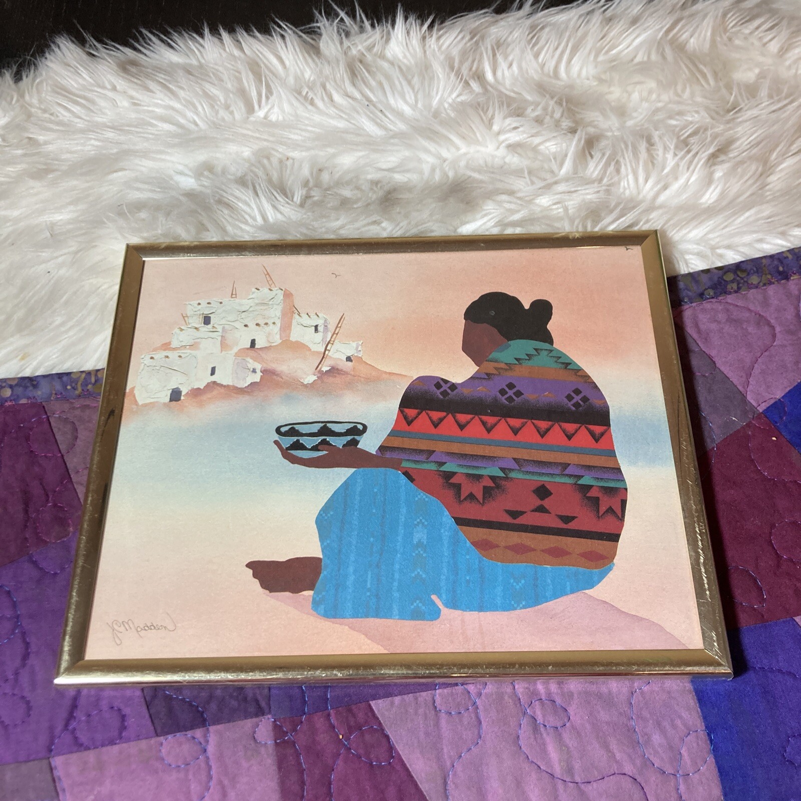 J C Madden Print from an Original Watercolor in the Style of Mananna ...