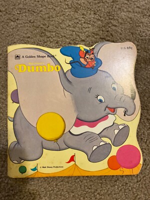 The Dumbo Book (1977, Softcover) Vintage Golden Shape Book | eBay