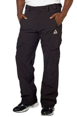 Gerry Men's Snow Tech Pants with 4 Way Stretch Fabric S Zip leg bottom ...