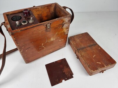 Vintage Military Field Telegraph Communications Box ? WW2 Era - 40's J ...