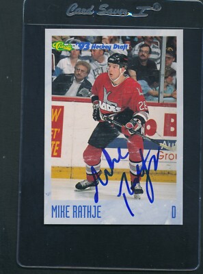 1993/94 Classic Draft #145 Mike Rathje Signed Auto *D6351 | eBay